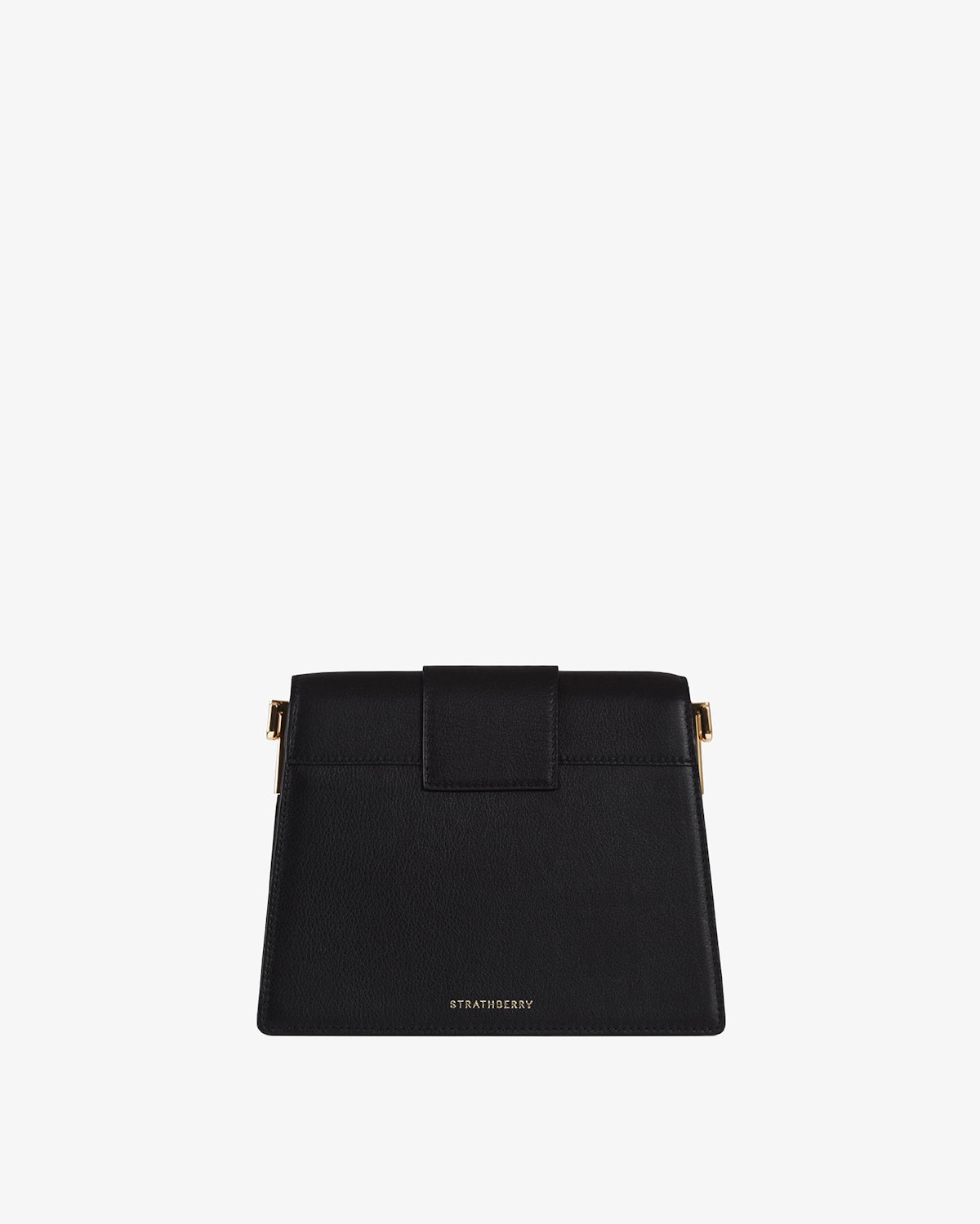 Strathberry - Box Crescent - Leather Shoulder Bag - Black | Strathberry