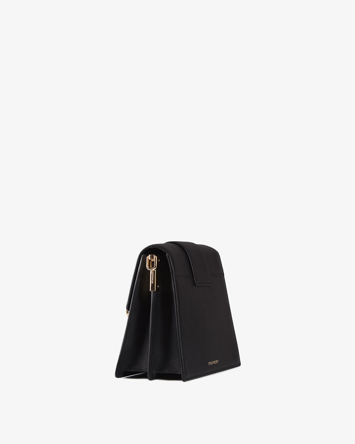 Strathberry - Box Crescent - Leather Shoulder Bag - Black | Strathberry