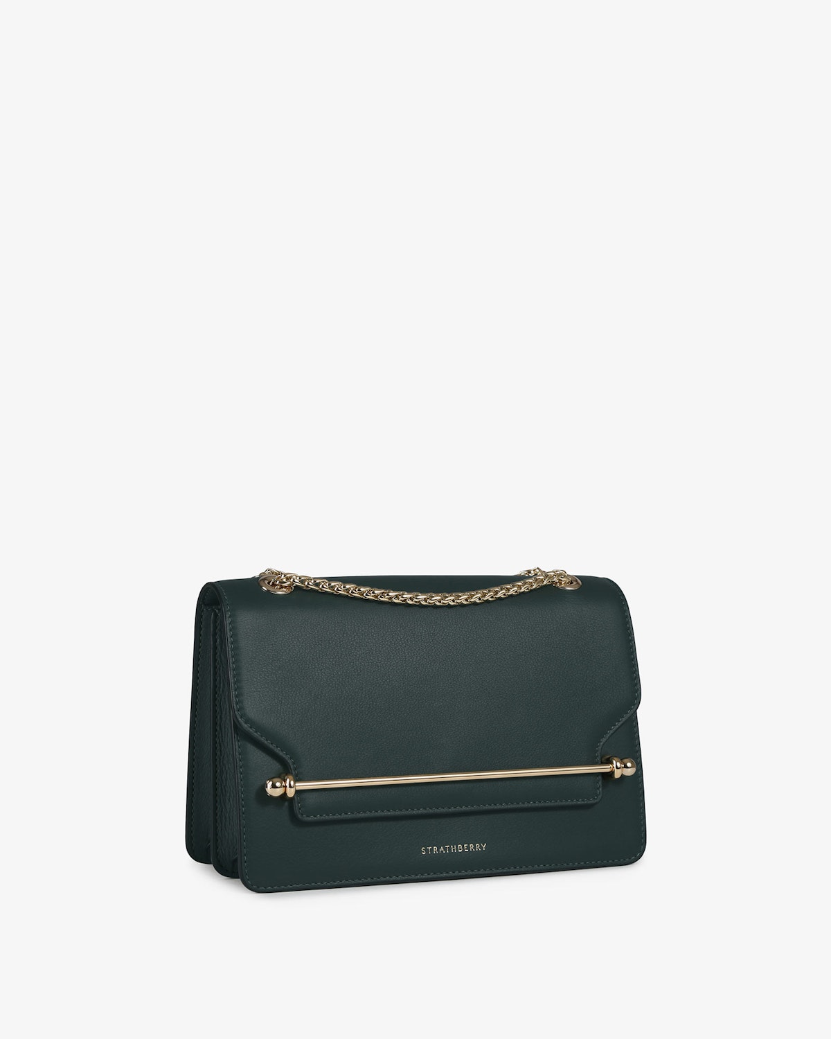 Strathberry - East/West - Crossbody Leather Handbag - Green | Strathberry