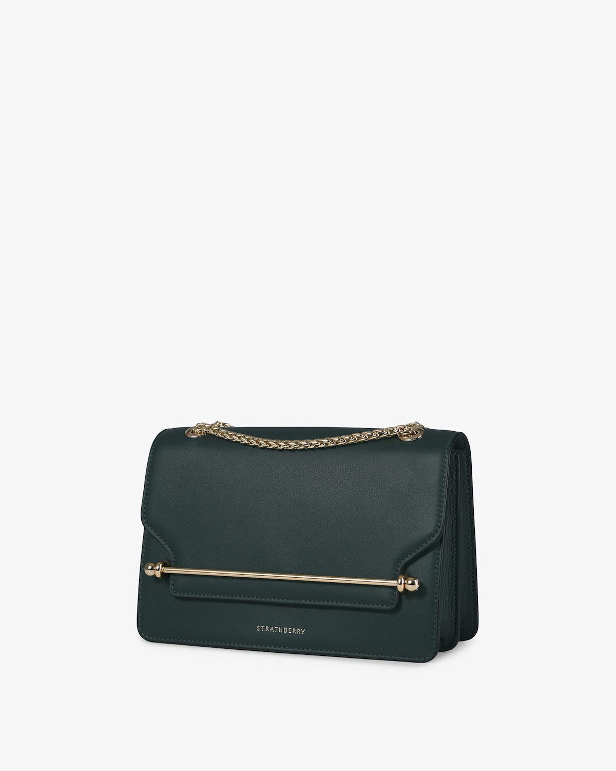 Strathberry - East/West - Crossbody Leather Handbag - Green | Strathberry
