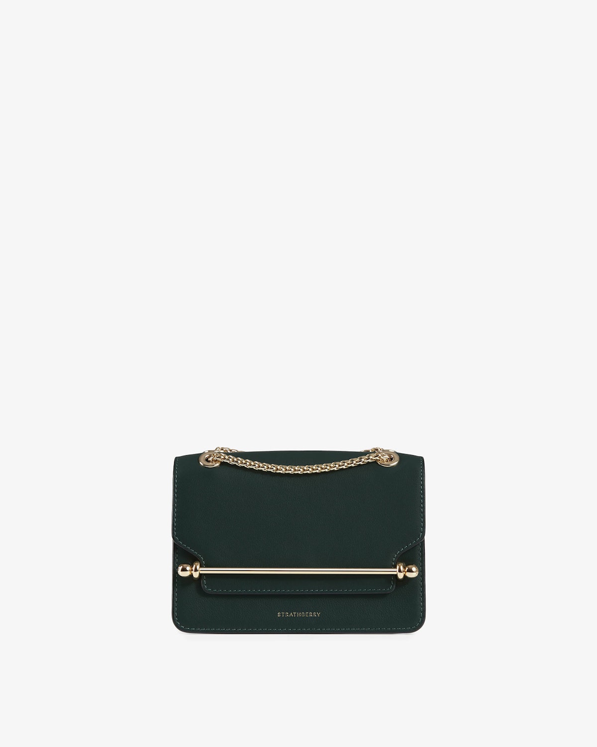 Strathberry - East/West Mini - Crossbody Leather Mini Handbag - Green ...