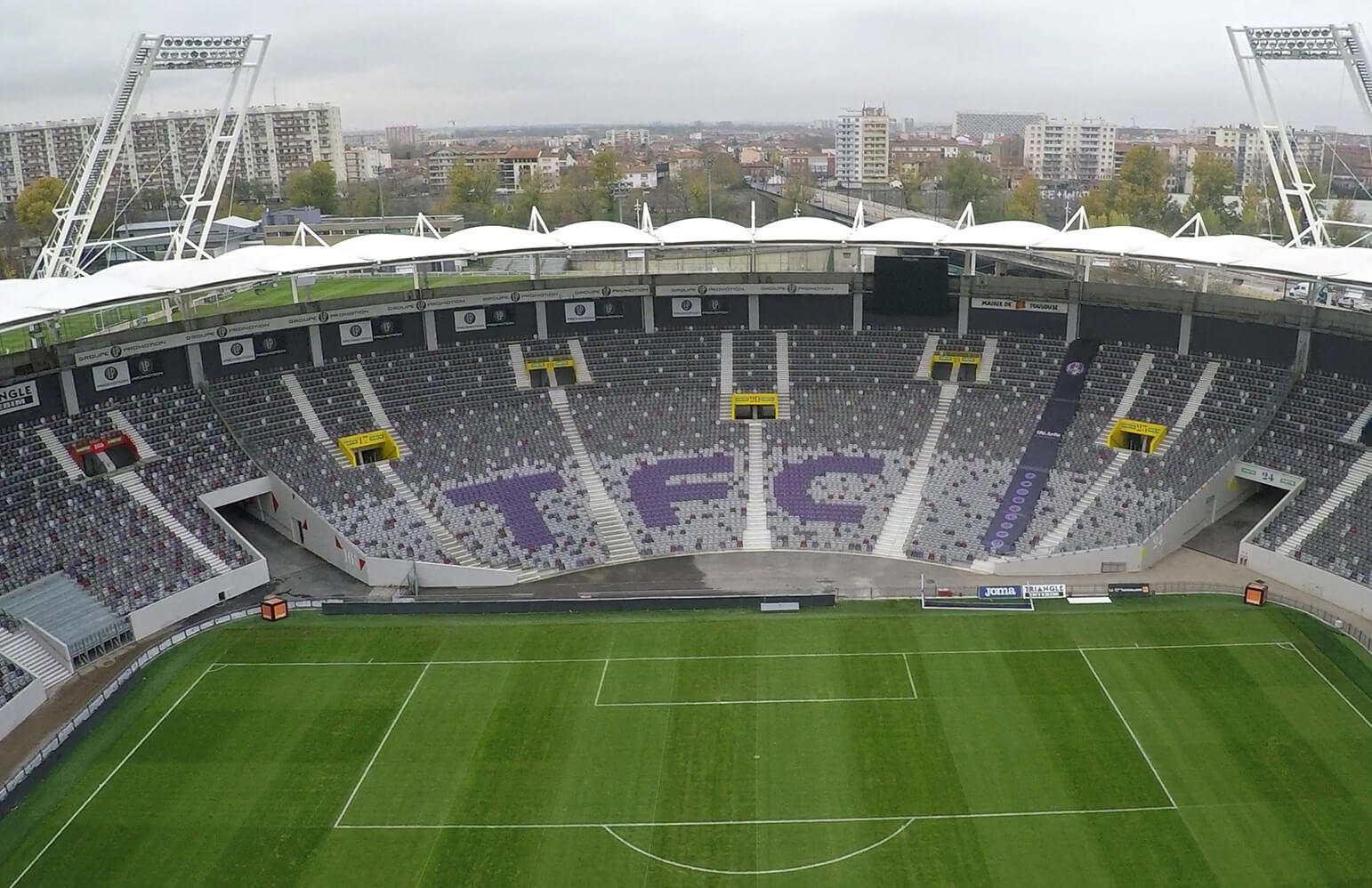 Se garer au stadium de Toulouse
