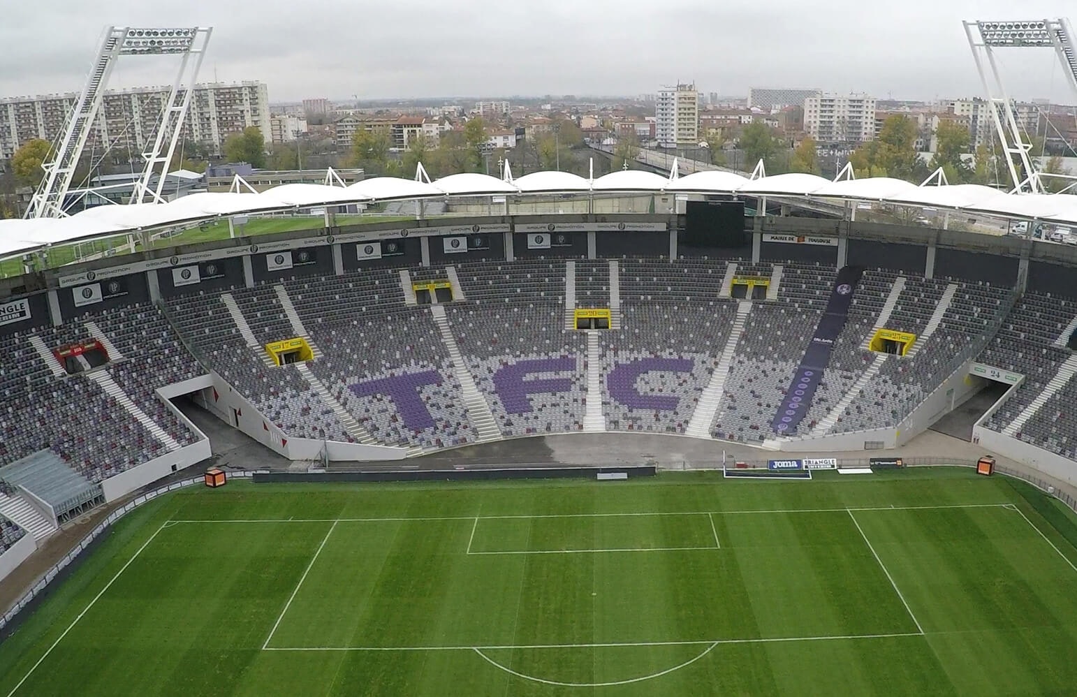 Se garer au stadium de Toulouse