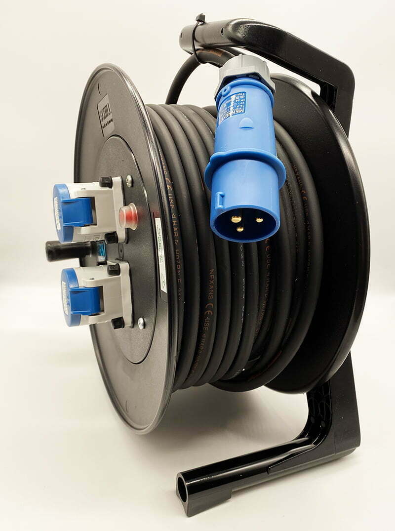 Professional 16 Amp 25m Large Heavy Duty Extension Cable Reel 3600w Rated