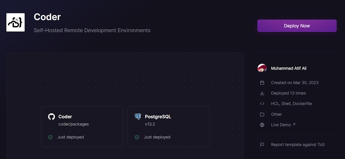 Deploy Coder on Railway.app - Coder