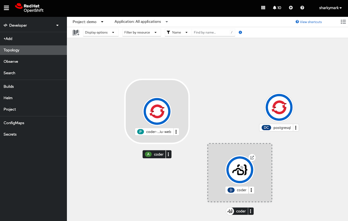 Deploying Coder on Red Hat OpenShift Kubernetes Infrastructure - Coder