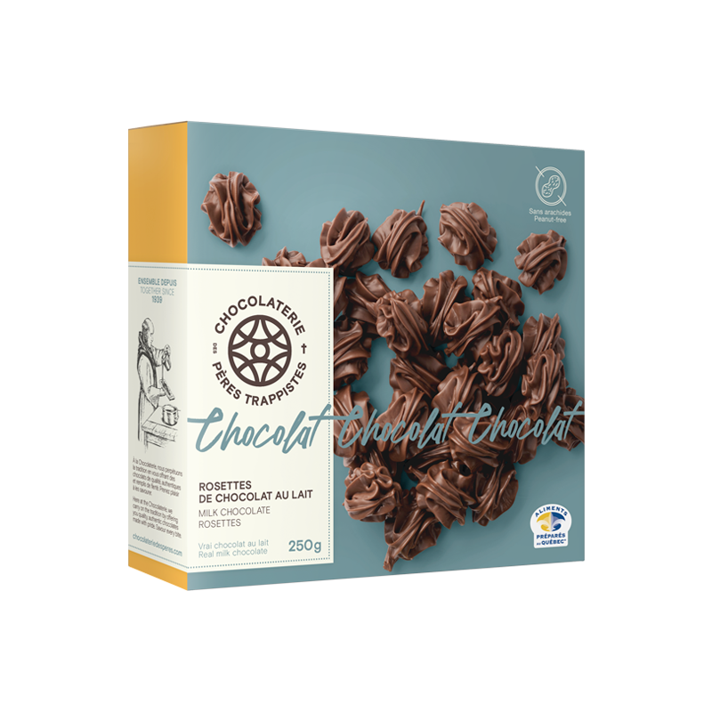 Milk chocolate rosettes- 250g - Authentic chocolate