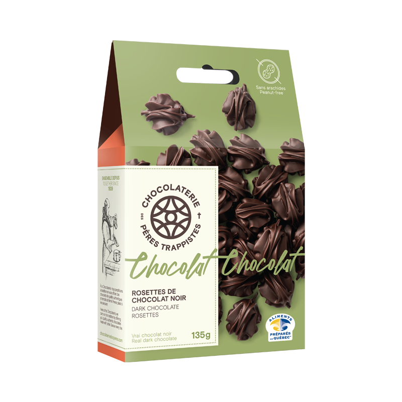 Dark chocolate rosettes - Authentic chocolate