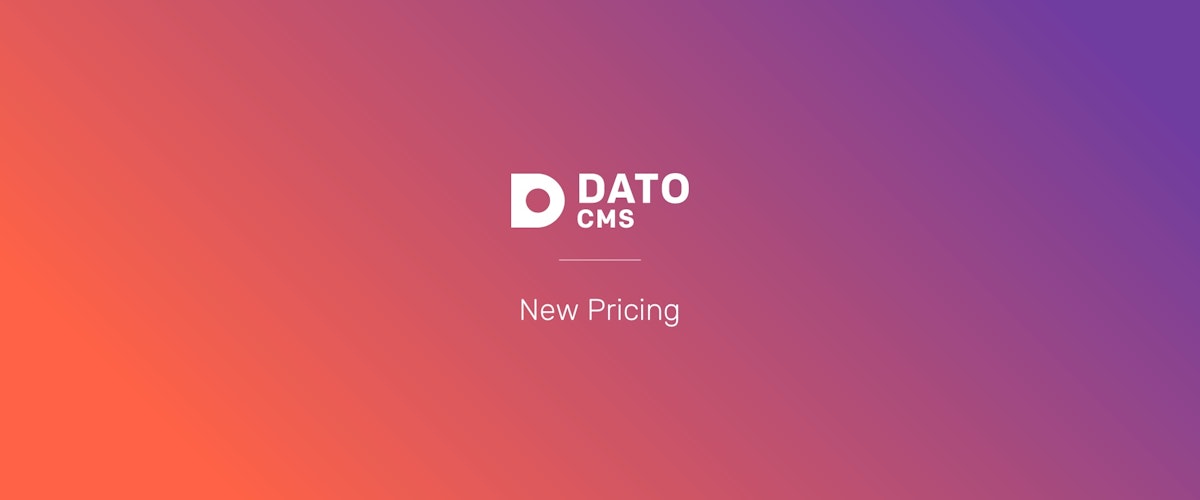 New Pricing — DatoCMS