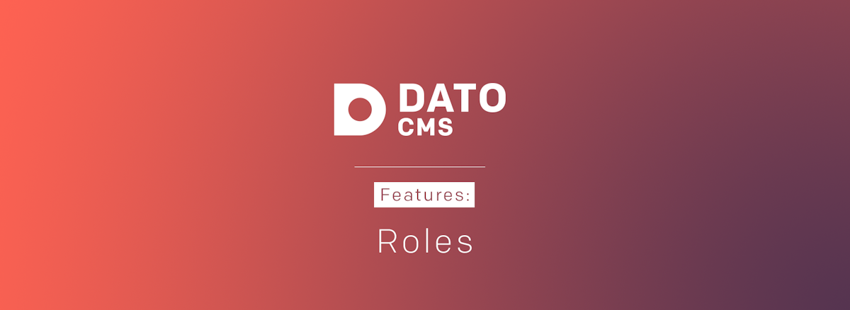How to make the most out of DatoCMS roles — DatoCMS