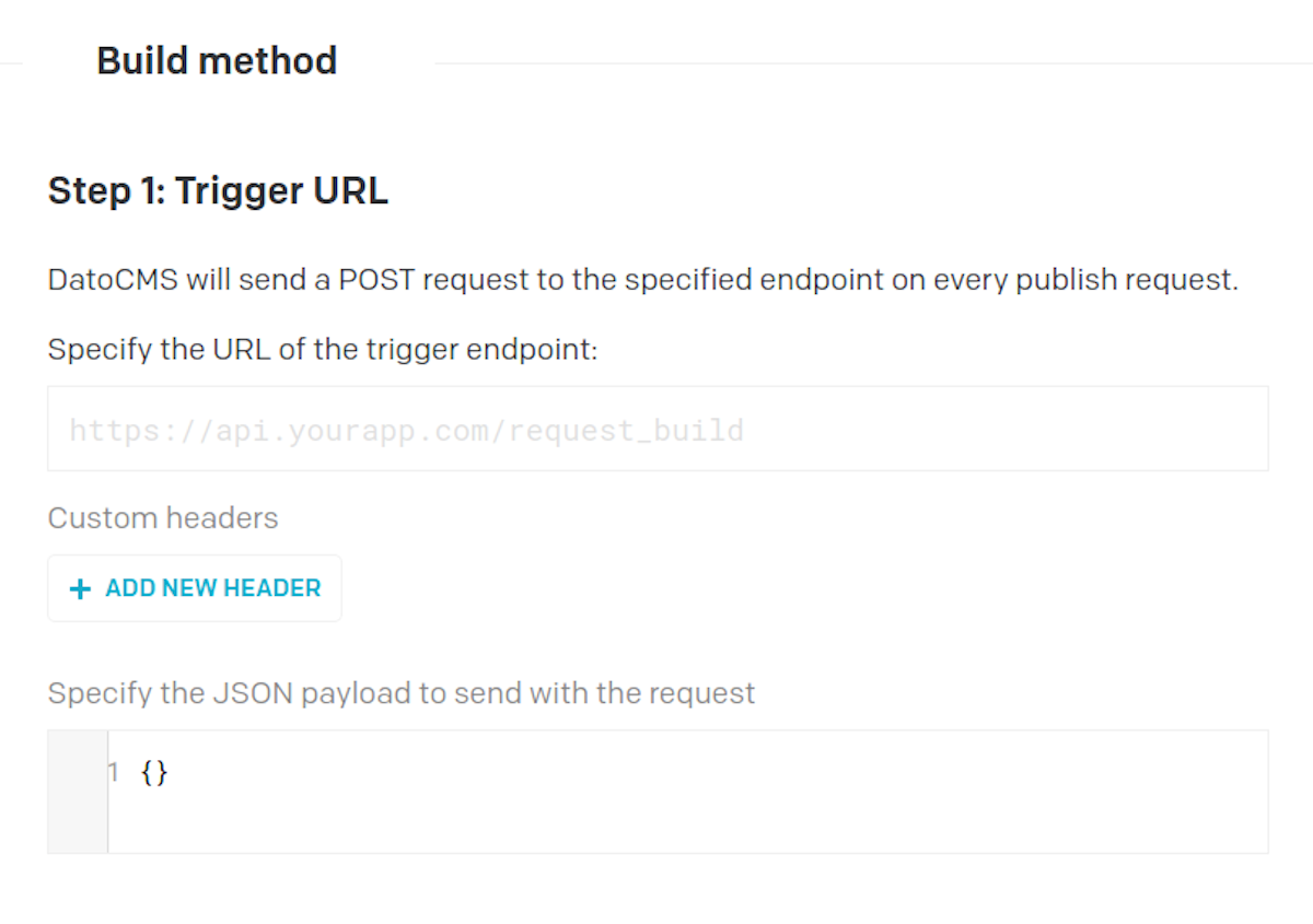 Custom Webhook — Datocms