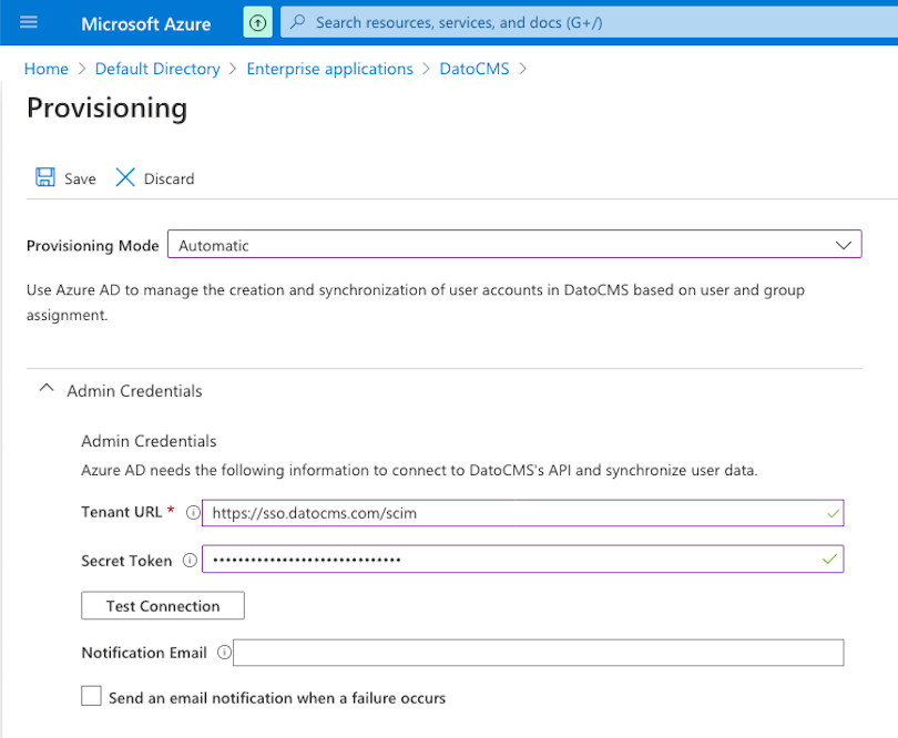 Microsoft Entra ID (formerly Azure Active Directory) Single Sign-On
