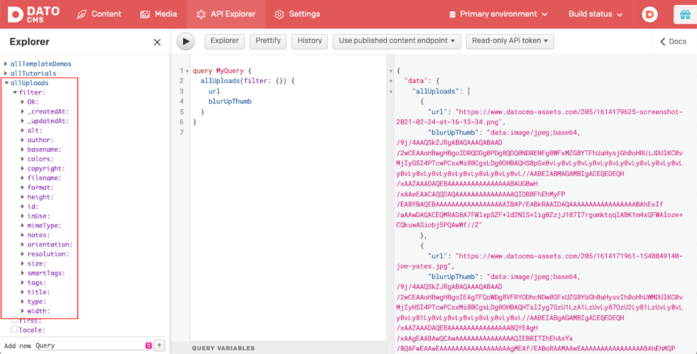 Images and videos — DatoCMS