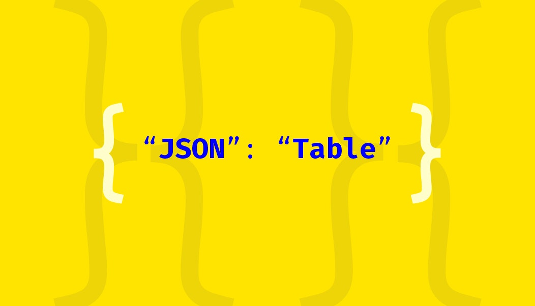 JSON Table - Plugins — DatoCMS JSON Table - Plugins — DatoCMS
