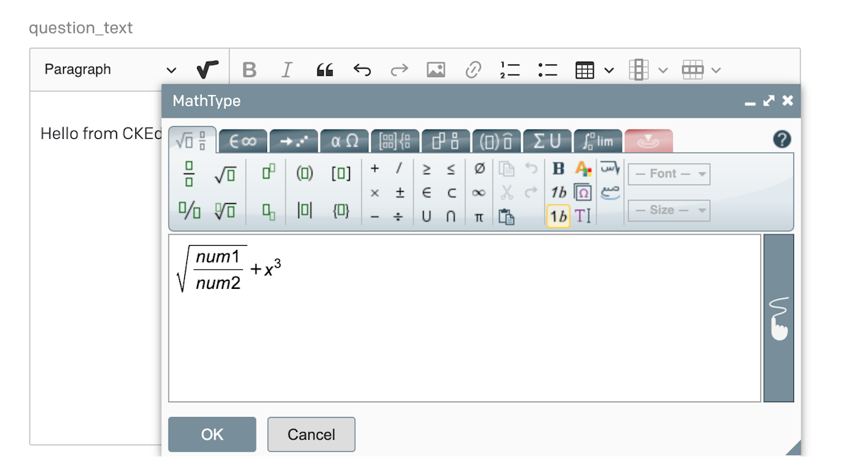 Ckeditor Mathtype - Plugins — DatoCMS