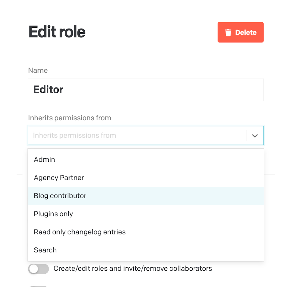 Introducing Inherited Roles — DatoCMS