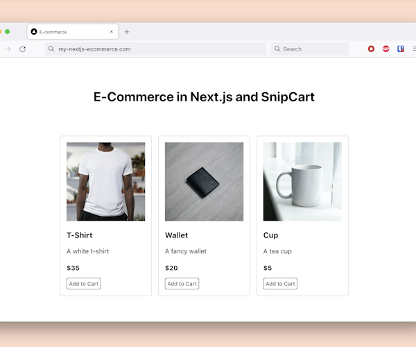 Next Js Ecommerce Template Get Started With One Click