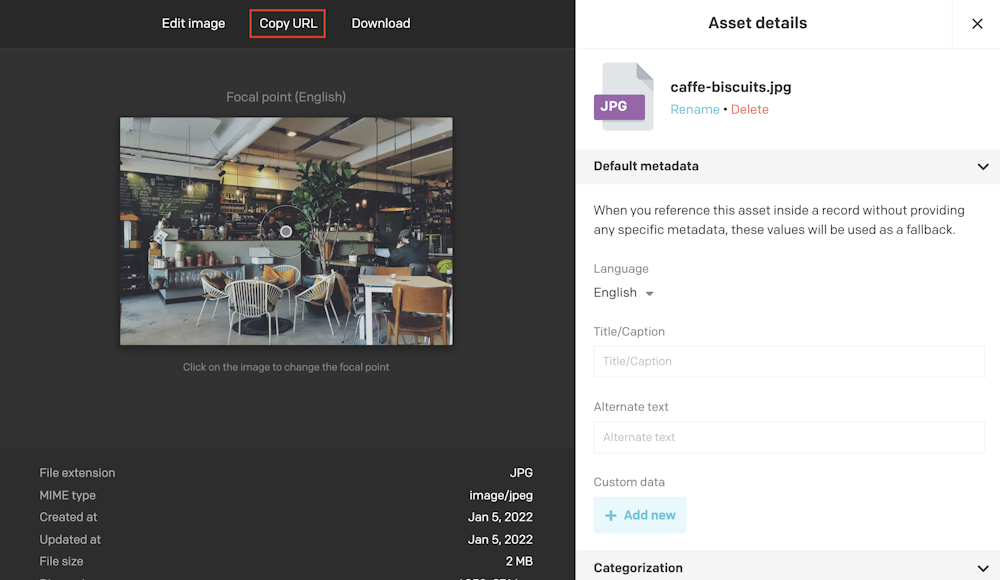 Media Area — DatoCMS