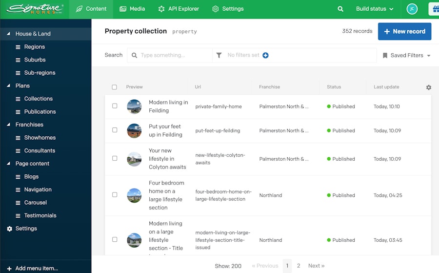 Signature Homes | West Creative Digital | DatoCMS Partners