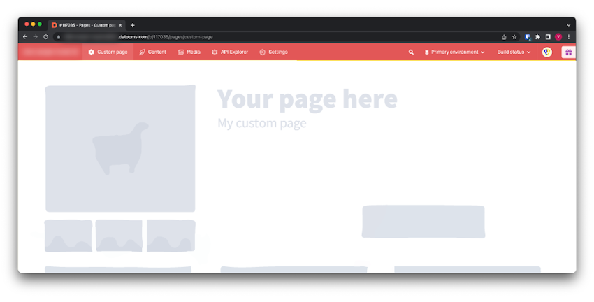 Custom page - Plugins — DatoCMS