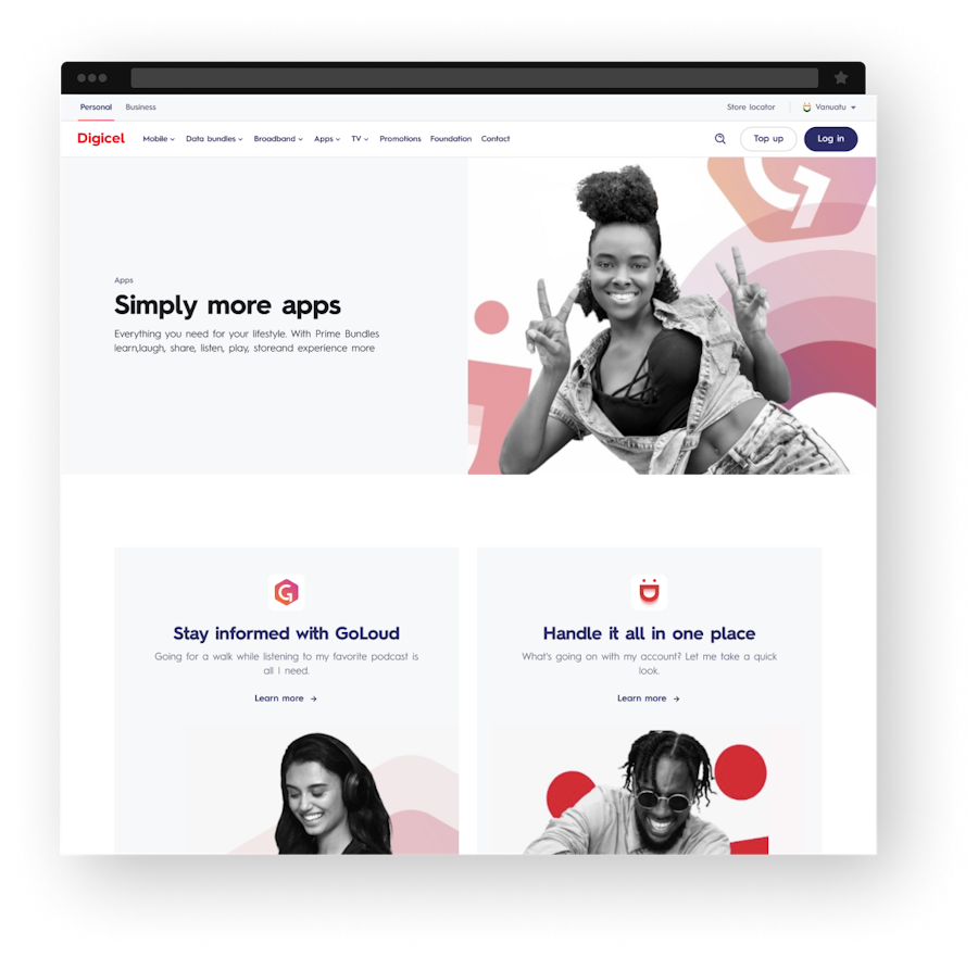 Digicel Pacific | Southpaw | DatoCMS Partners