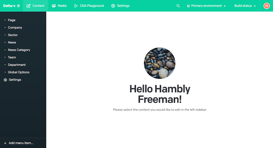 Delta-v | Hambly Freeman | DatoCMS Partners