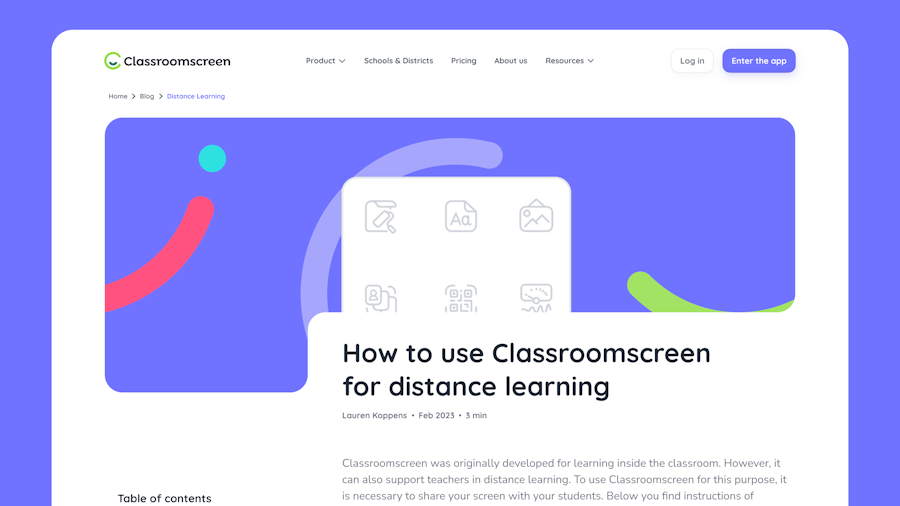 Classroomscreen | yummygum | DatoCMS Partners