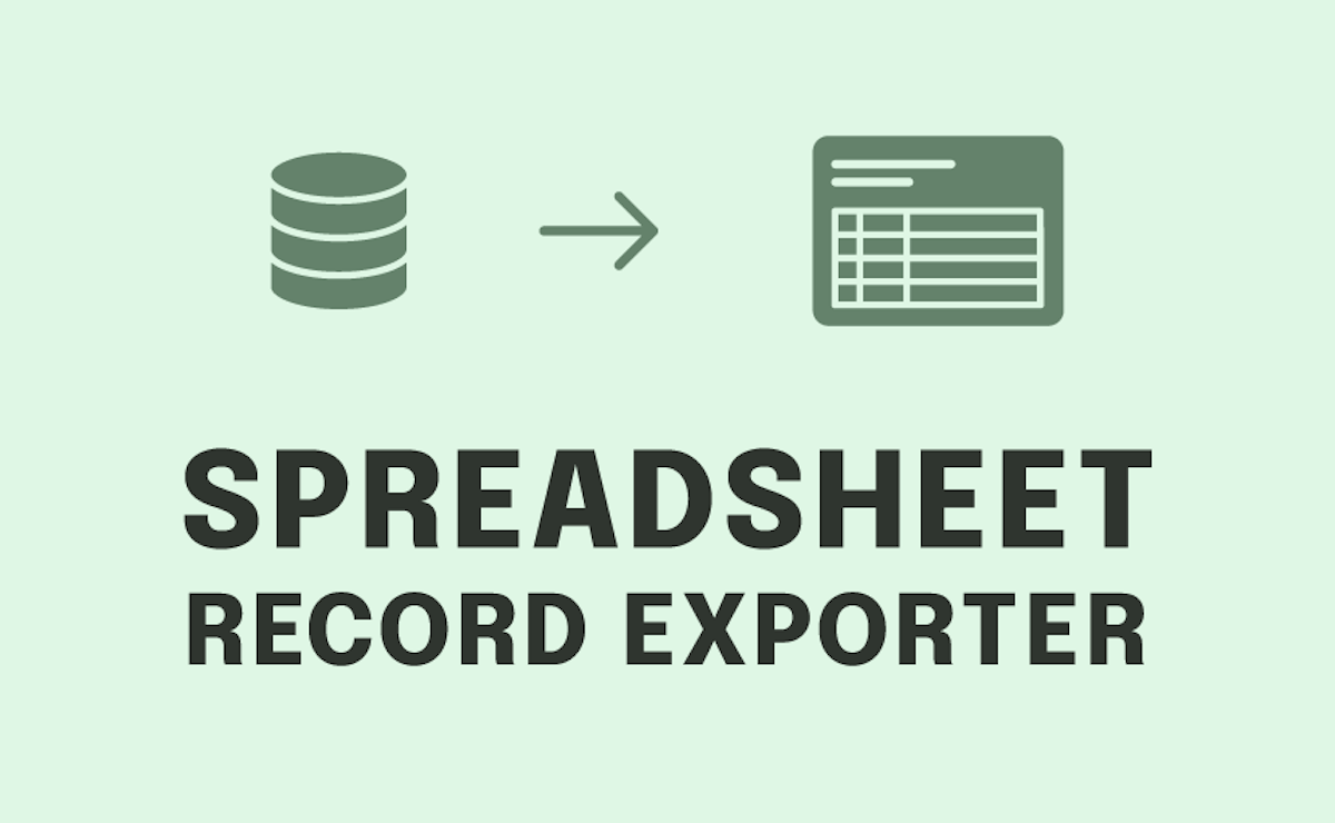 Spreadsheet Record Exporter Plugins Datocms