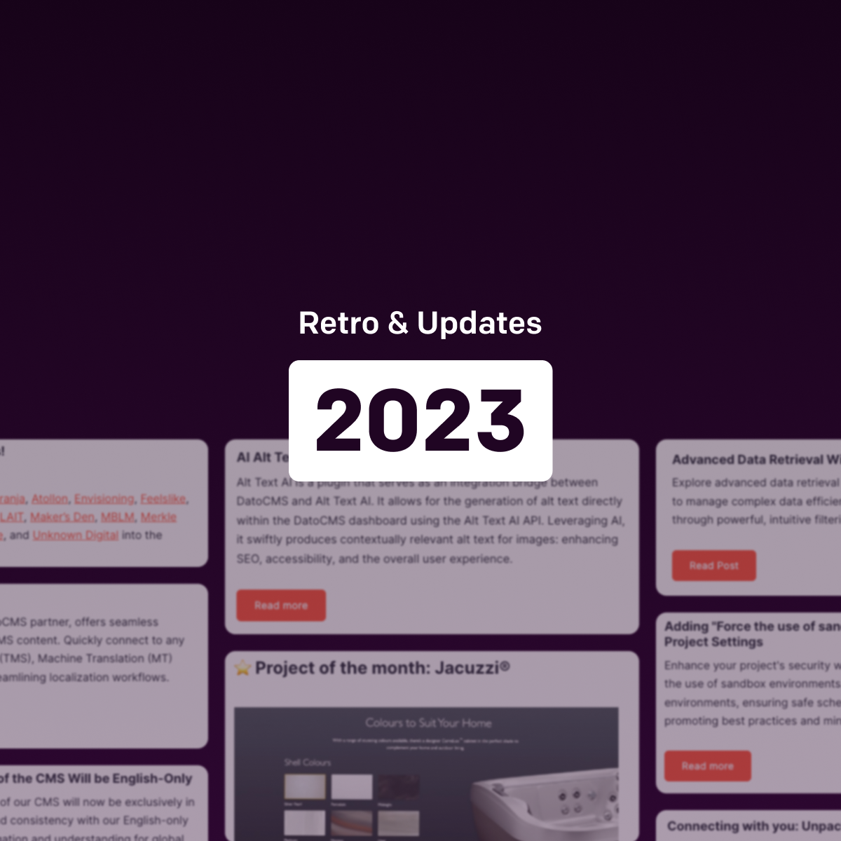 December Update: 2023 Retrospective and updates — DatoCMS