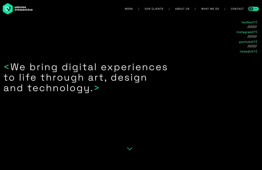 Webcore Interactive Website | Webcore Interactive | DatoCMS Partners