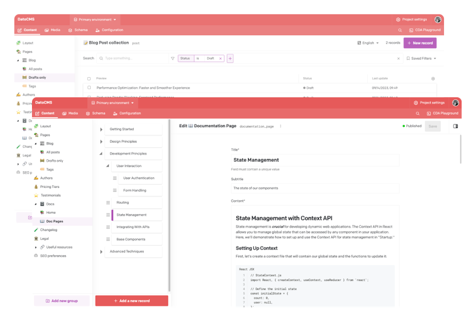How a Headless CMS works — DatoCMS