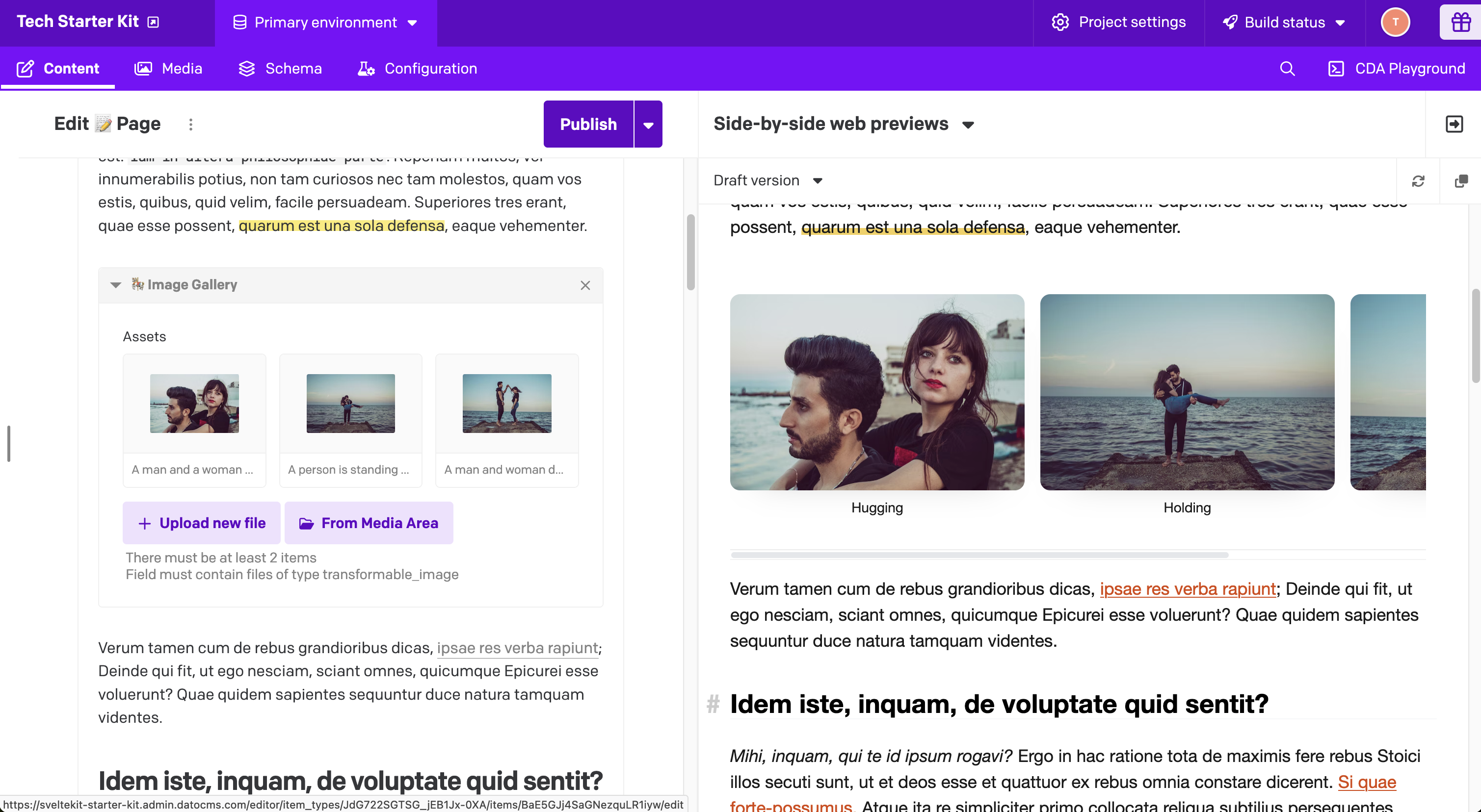 Nuxt Starter Kit — DatoCMS