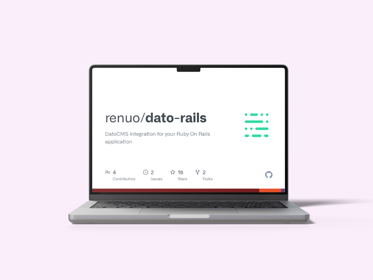 Dato - Ruby on Rails library — DatoCMS
