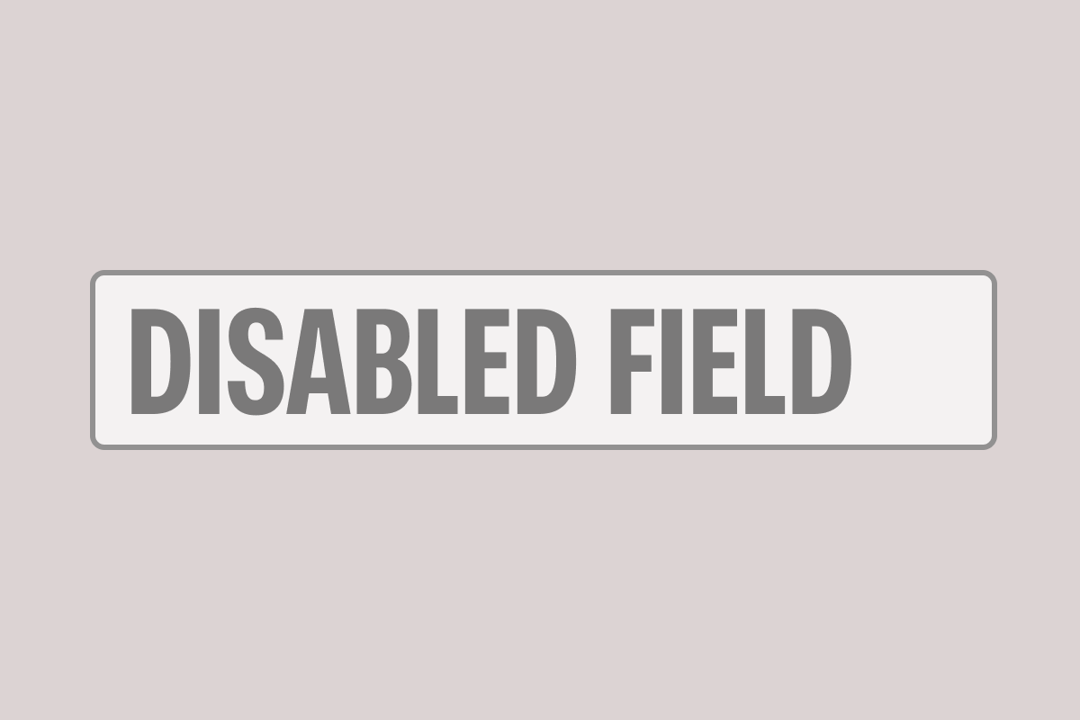 Disabled Field - Plugins — DatoCMS