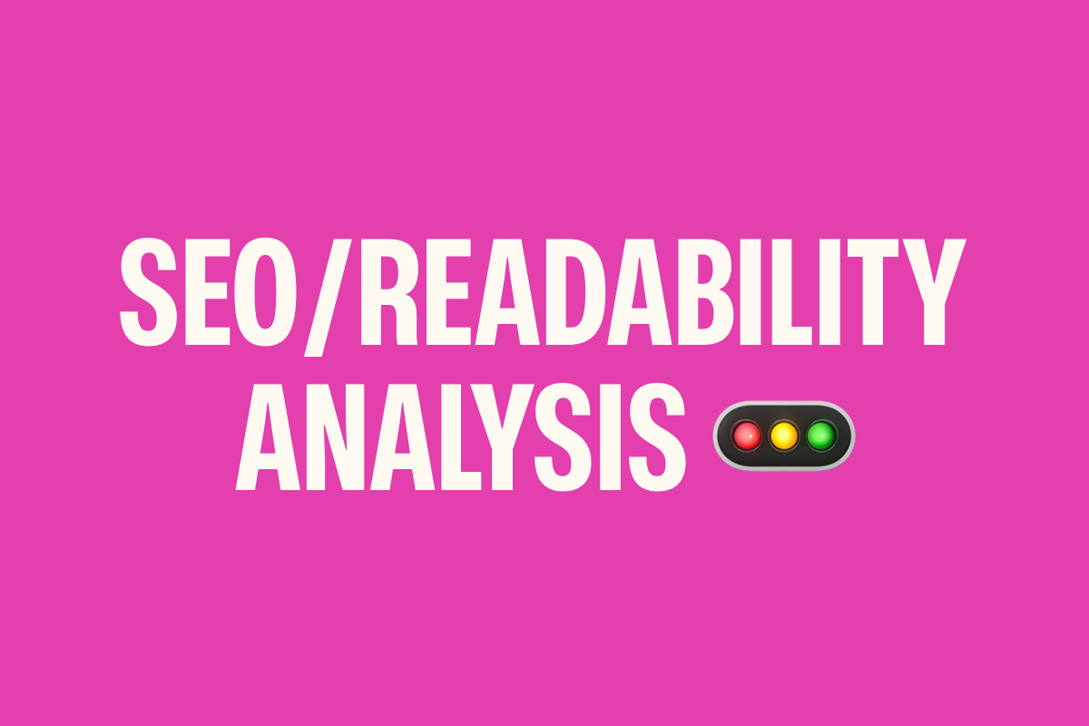 SEO/Readability Analysis - Plugins — DatoCMS