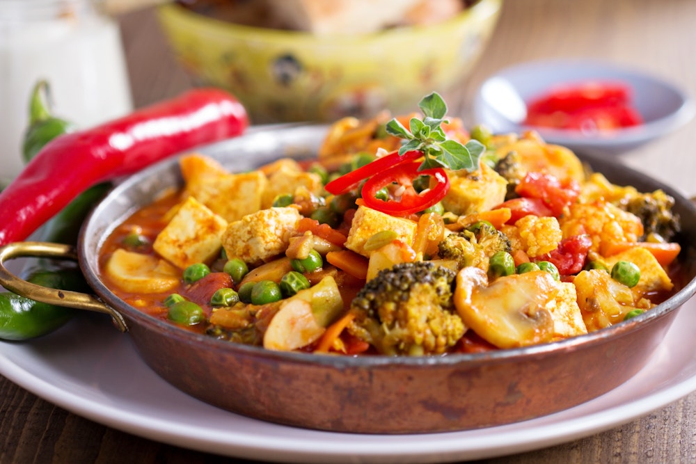 The Flexitarian's Vegan Gluten Free Cauliflower and Aubergine Curry