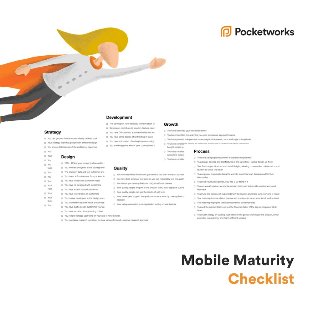 Mobile Maturity Checklist - Pocketworks Mobile Tools and Resources