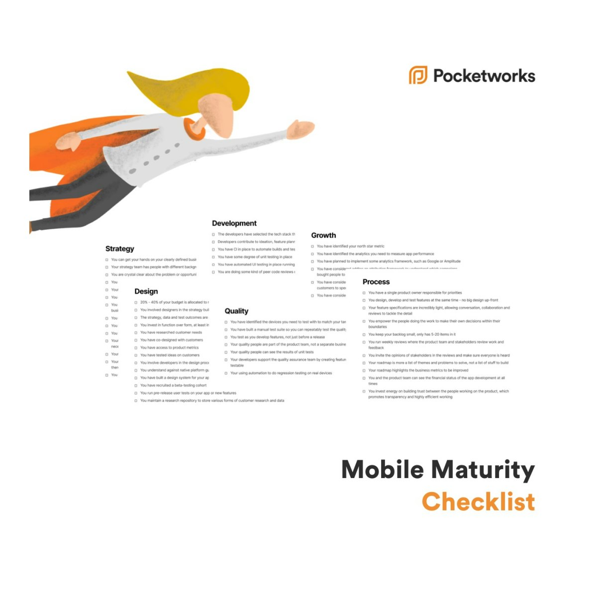 Mobile Maturity Checklist - Pocketworks Mobile Strategy Toolkit
