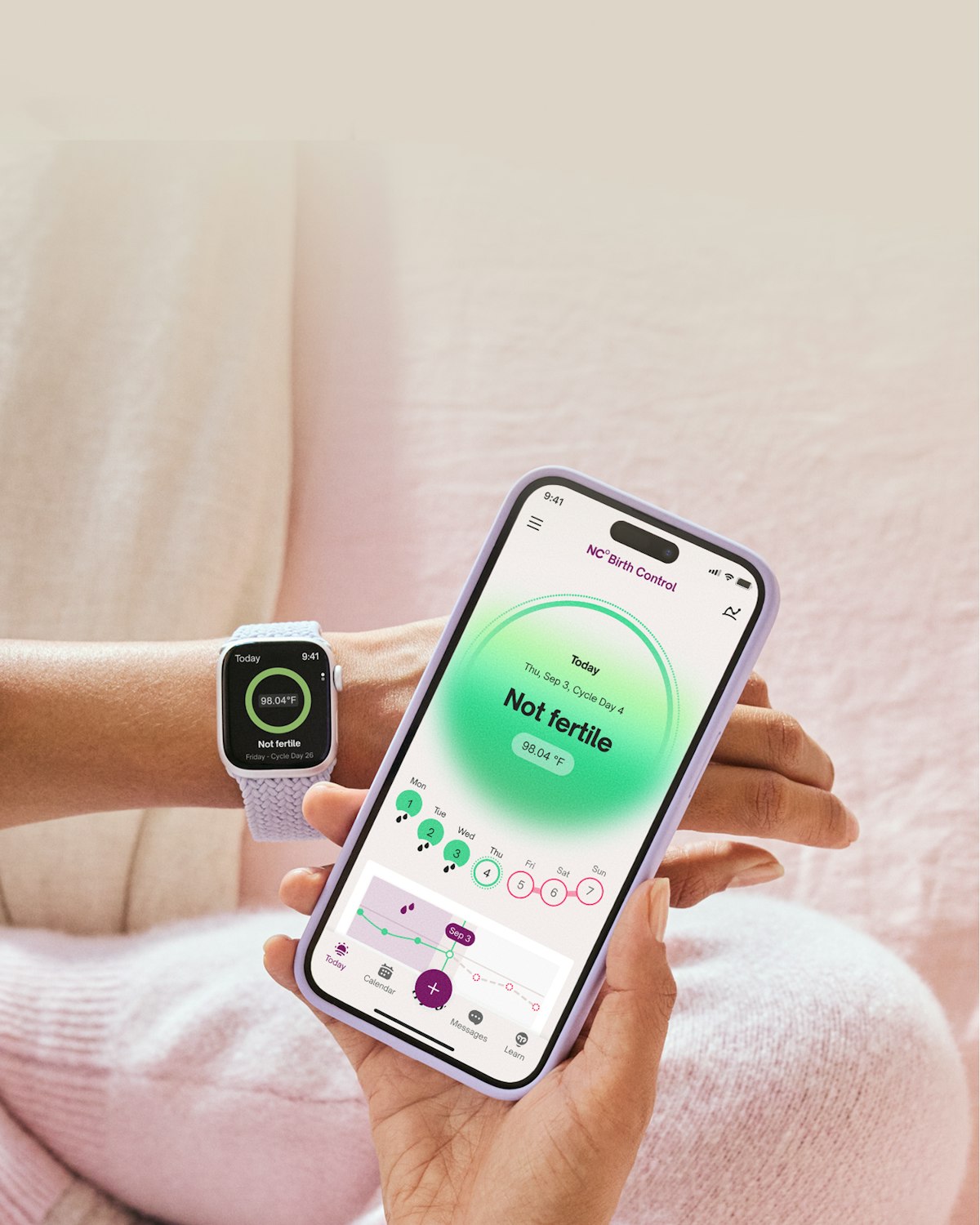 NC° Birth Control, powered by Apple Watch | Natural Cycles
