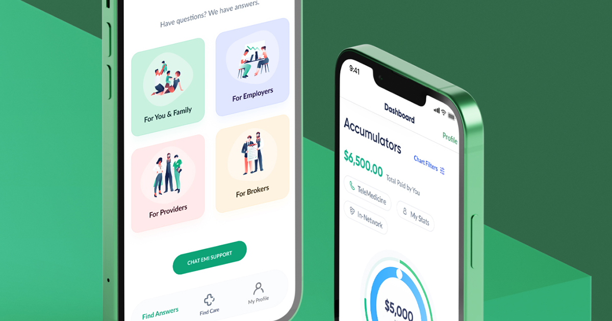 UX Design & App Development for Health Insurance - EMI Health ...