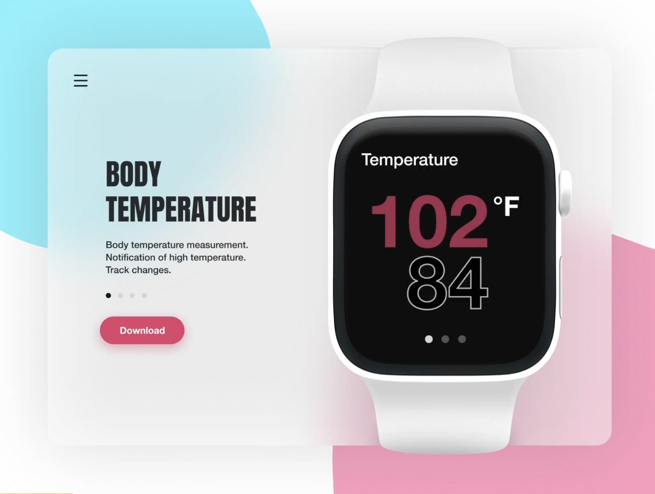 Healthcare Smartwatch Website Design Concept | Ramotion Agency