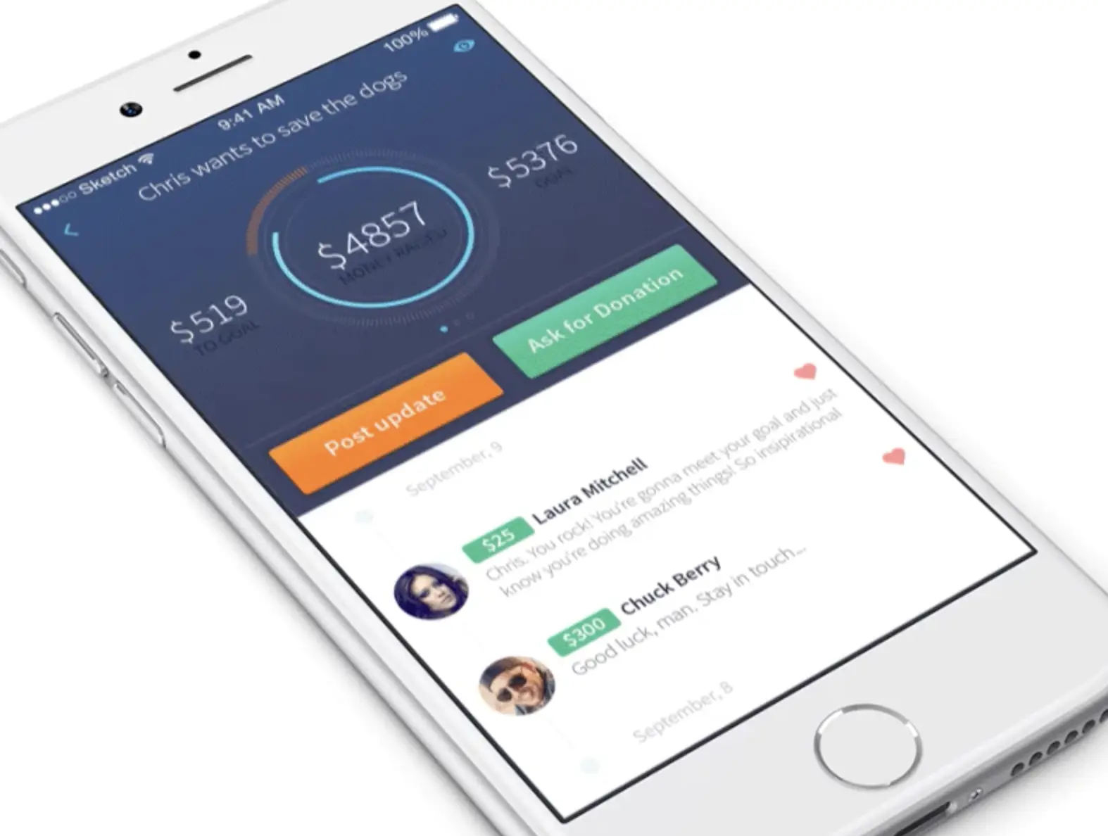 Crowdfunding Mobile App - Application Design Concept | Ramotion Agency