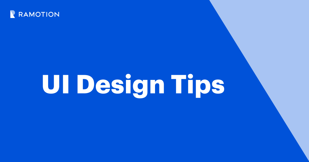 Top UI Design Tips | Ramotion Agency