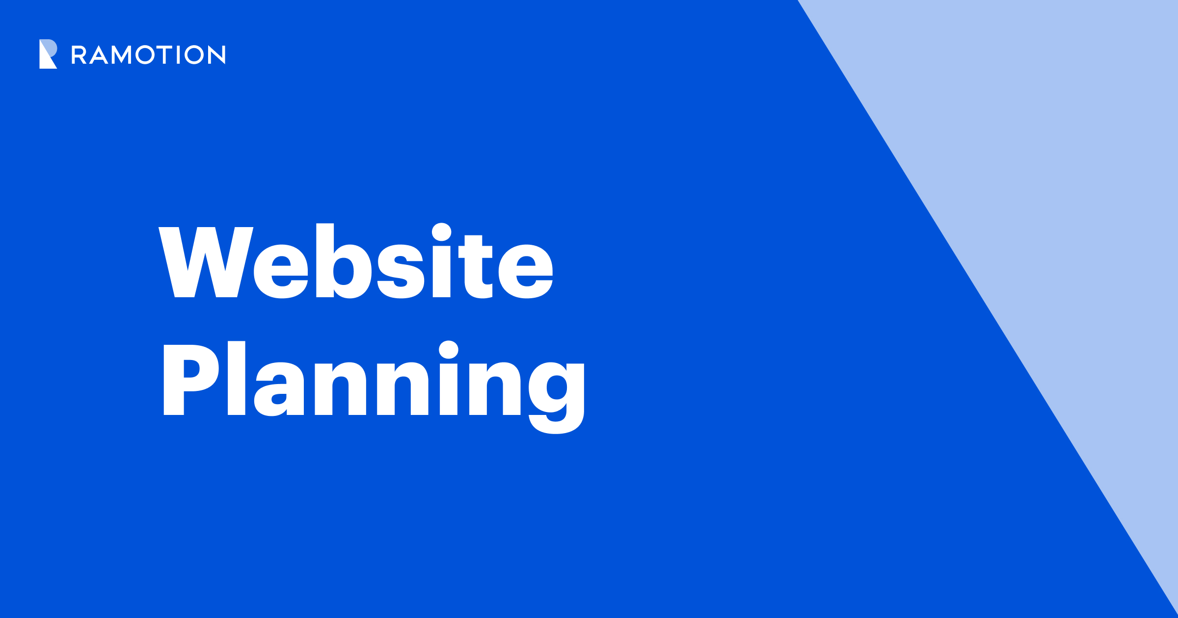Website Planning: Steps & Strategies | Ramotion Agency