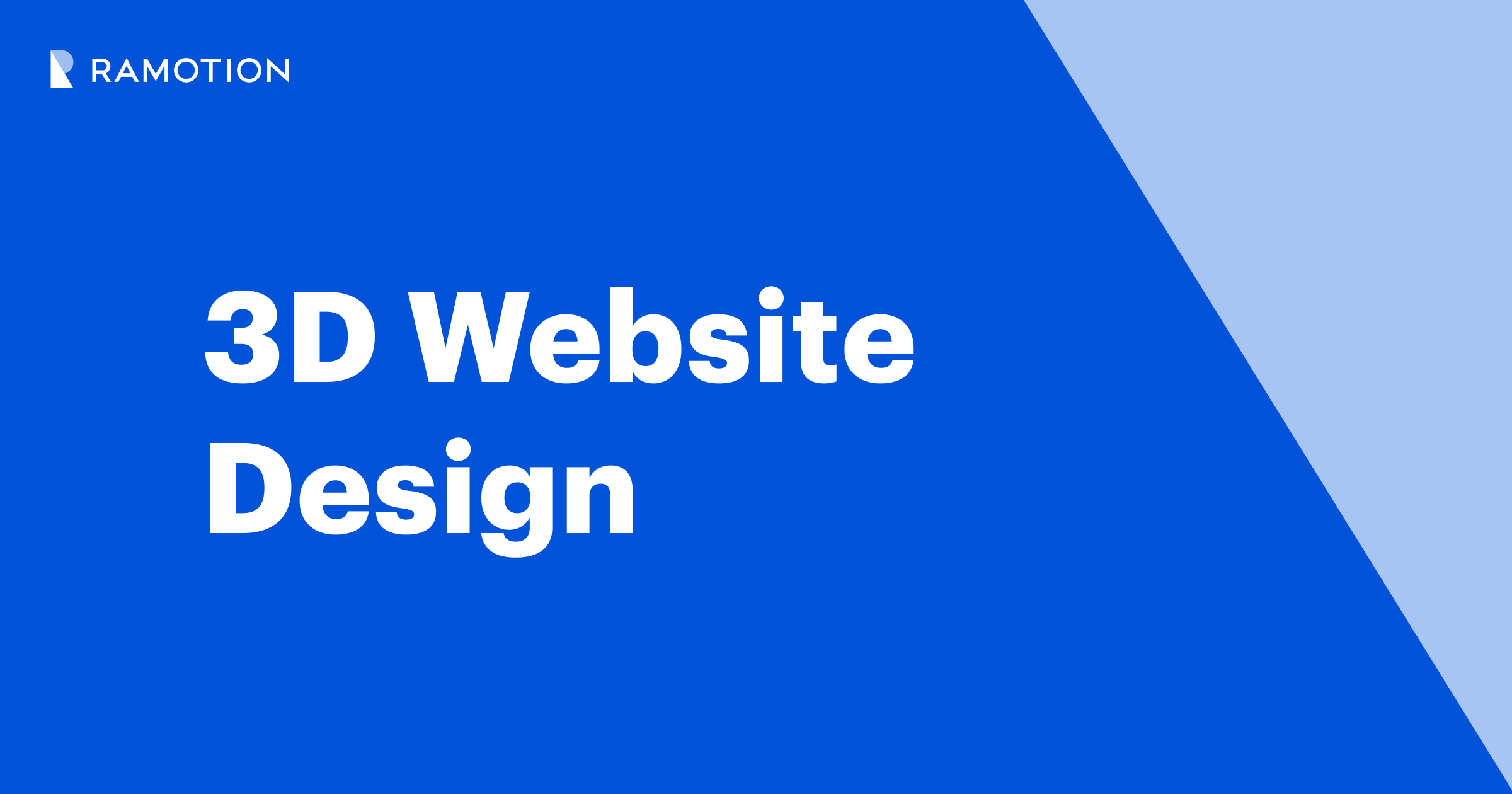 3D Website Design: Tools, Uses and Best Examples | Ramotion Agency