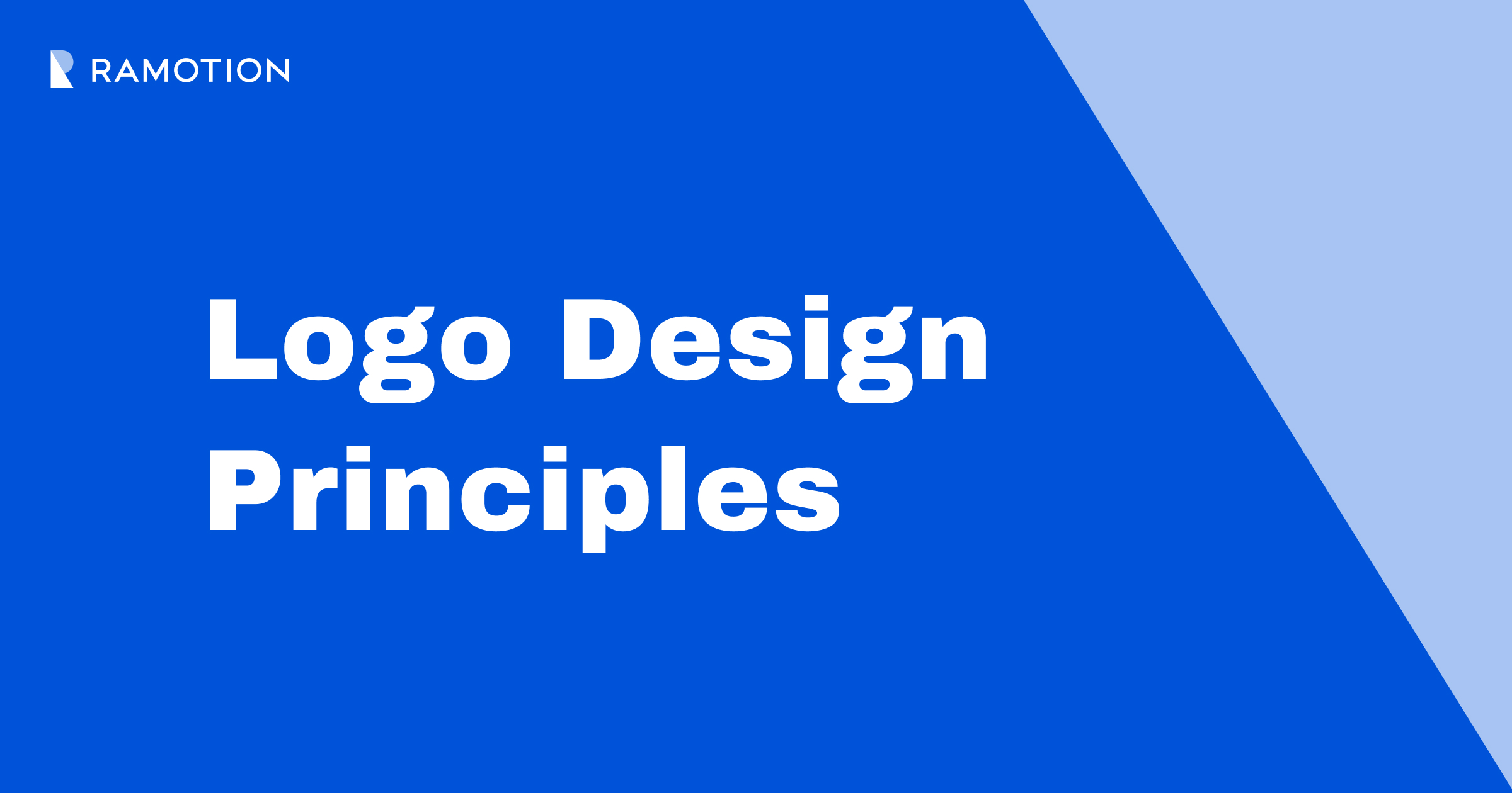 Logo Design Principles: Tips, Checklist & Process | Ramotion Agency