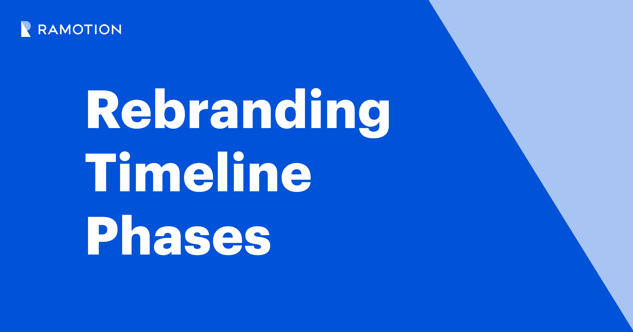 Rebranding Timeline: Phases, Framework, and Outputs | Ramotion Agency