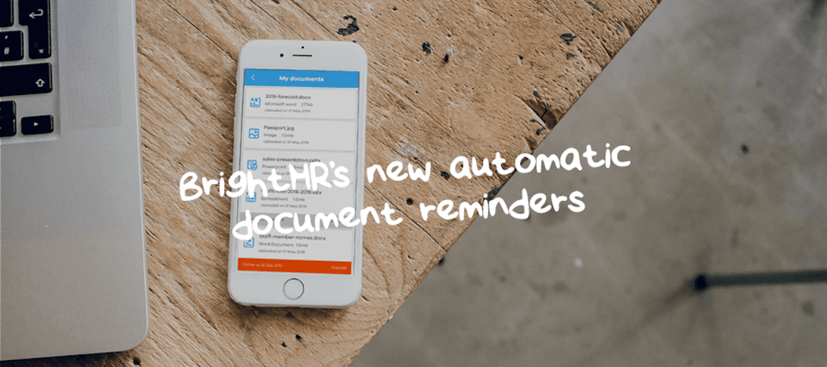 Just released: BrightHR’s new automatic document reminders | BrightHR