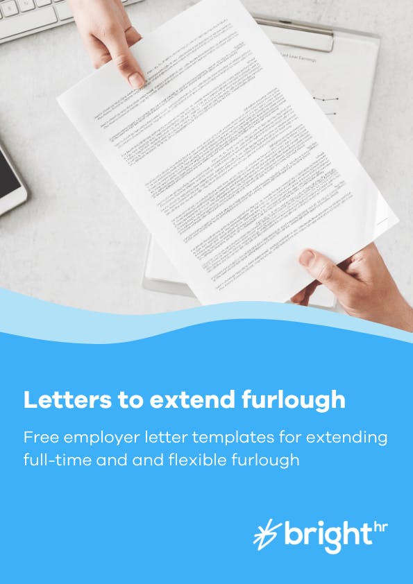 Letters to extend furlough from May 2021