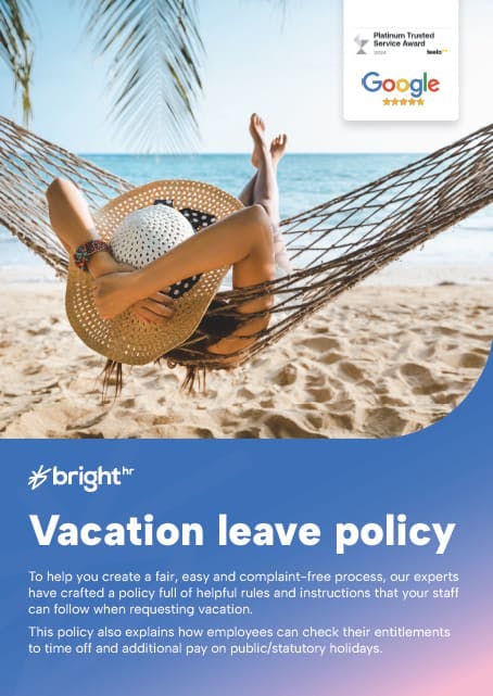 FREE Annual Leave Policy | BrightHR Canada